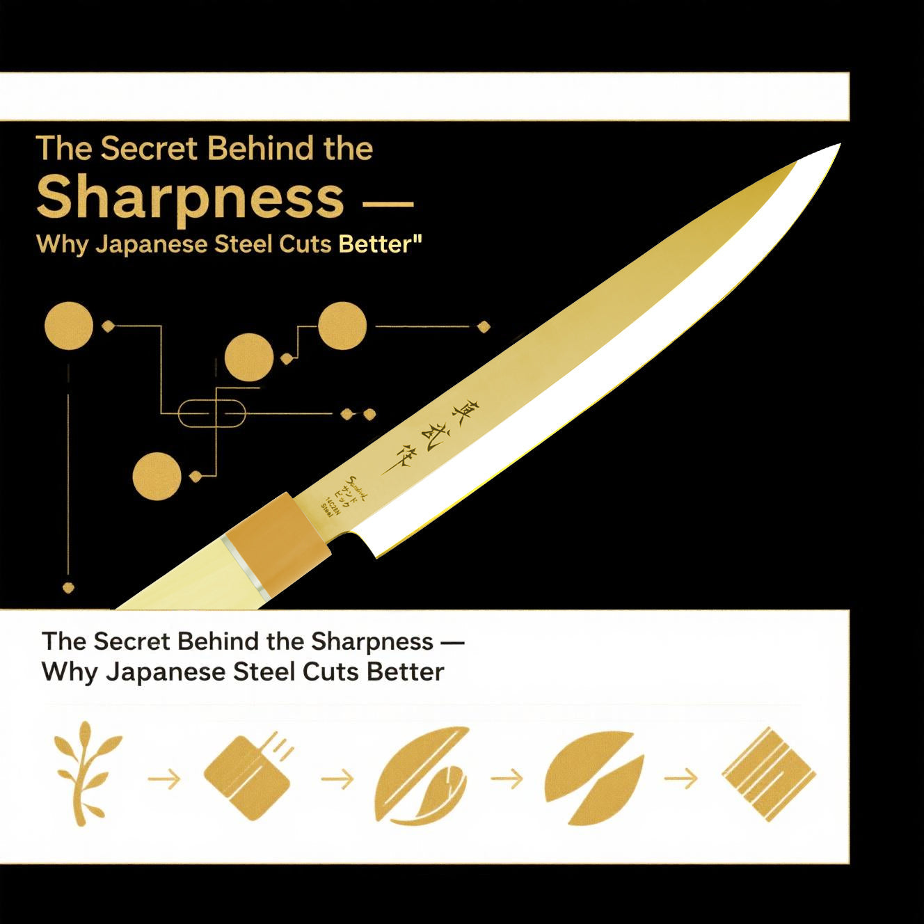 The Secret Behind the Sharpness — Why Japanese Steel Cuts Better – Shinbu